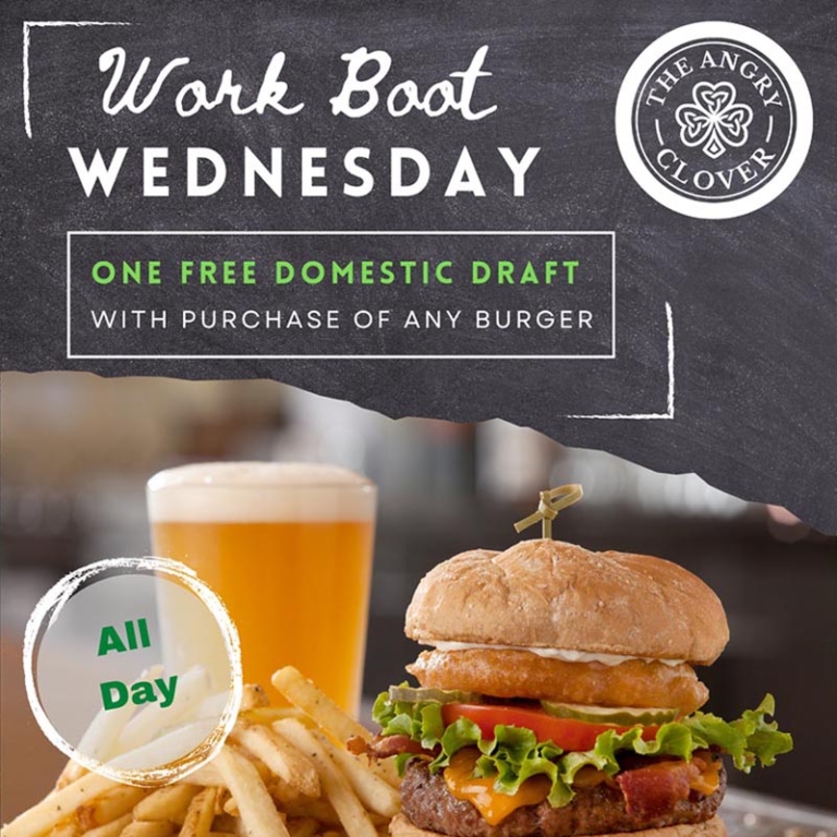 Menu - The Angry Clover | A Twist On The Traditional