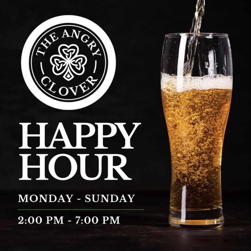 Menu - The Angry Clover | A Twist On The Traditional