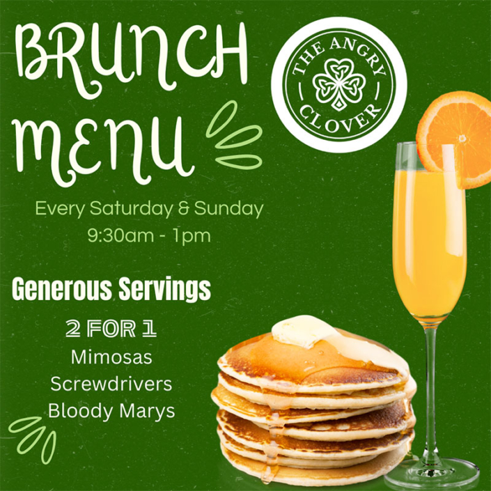 Menu - The Angry Clover | A Twist On The Traditional