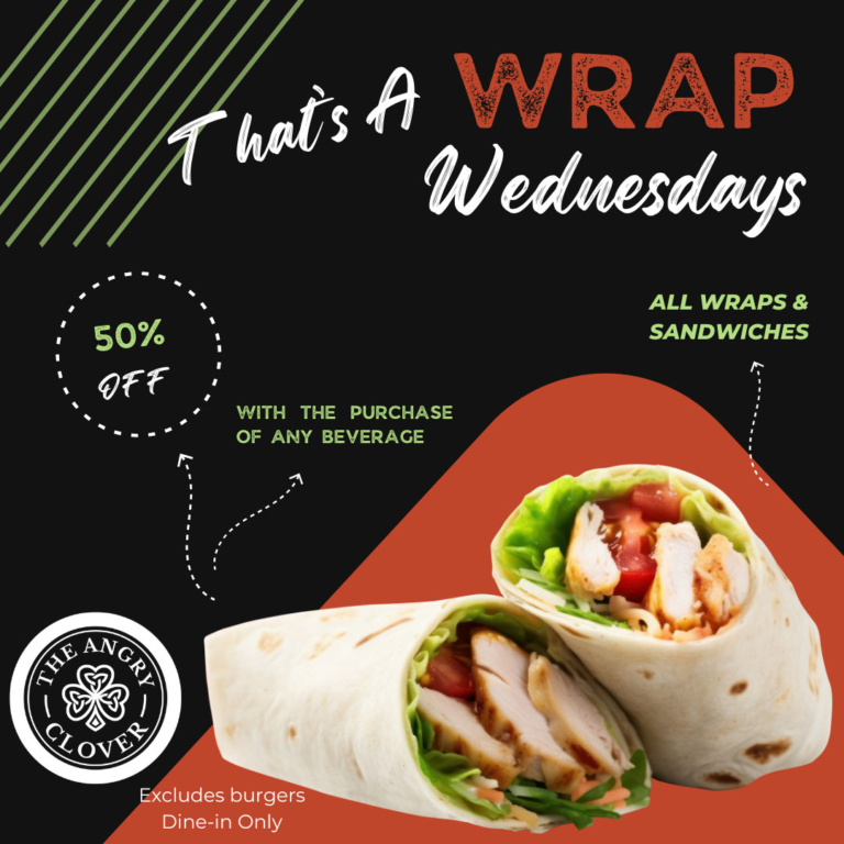 Menu - The Angry Clover | A Twist On The Traditional